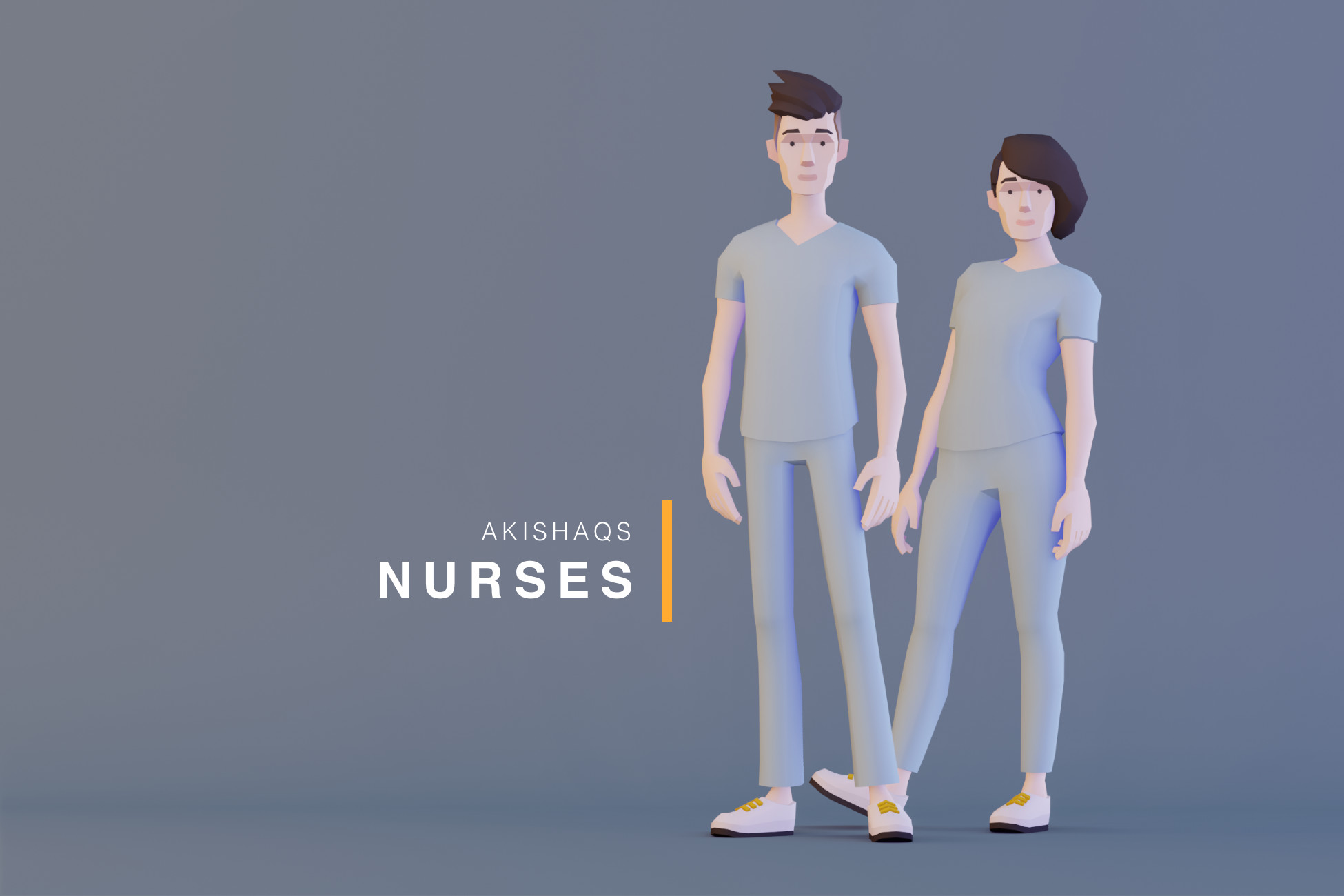 Nurses | Lowpoly Characters | Characters | Unity Asset Store