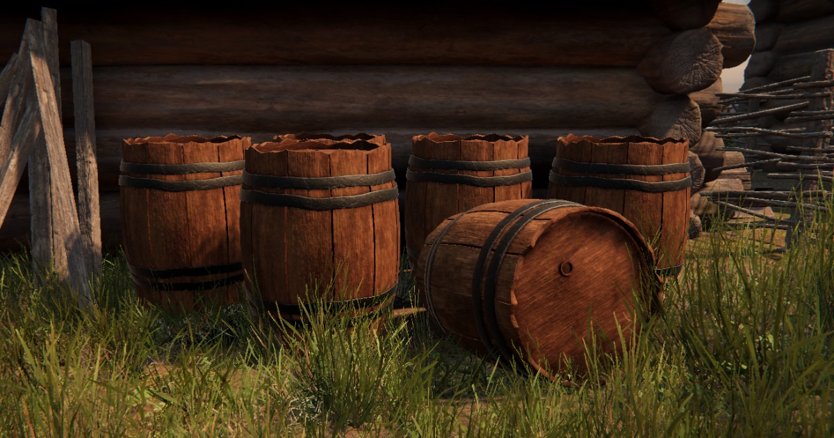 Realistic Viking Medieval Barrel - Game Ready PBR 3D Model | 3D Props ...