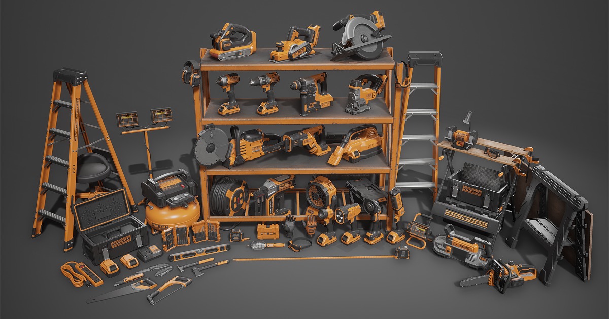 Power Tools Pack | 3D Props | Unity Asset Store