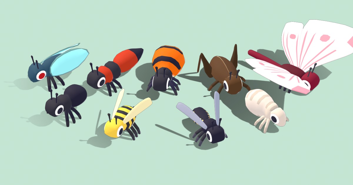 Quirky Series - Insect Animals Vol 1 | Characters | Unity Asset Store