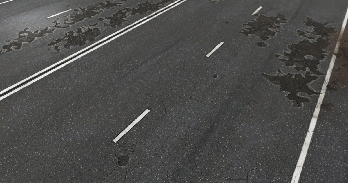 Asphalt and Concrete Roads | 2D Roads | Unity Asset Store