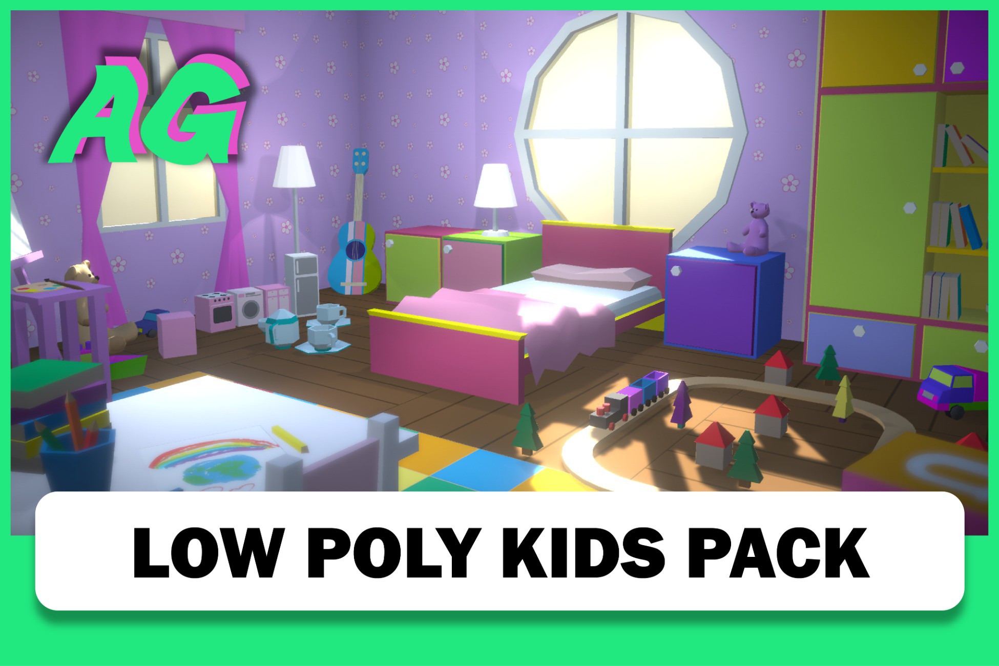 Low Poly Kids pack | 3D Props | Unity Asset Store