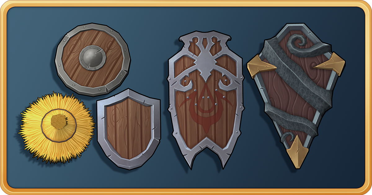 5 RPG Weapons: Shields | 3D Weapons | Unity Asset Store
