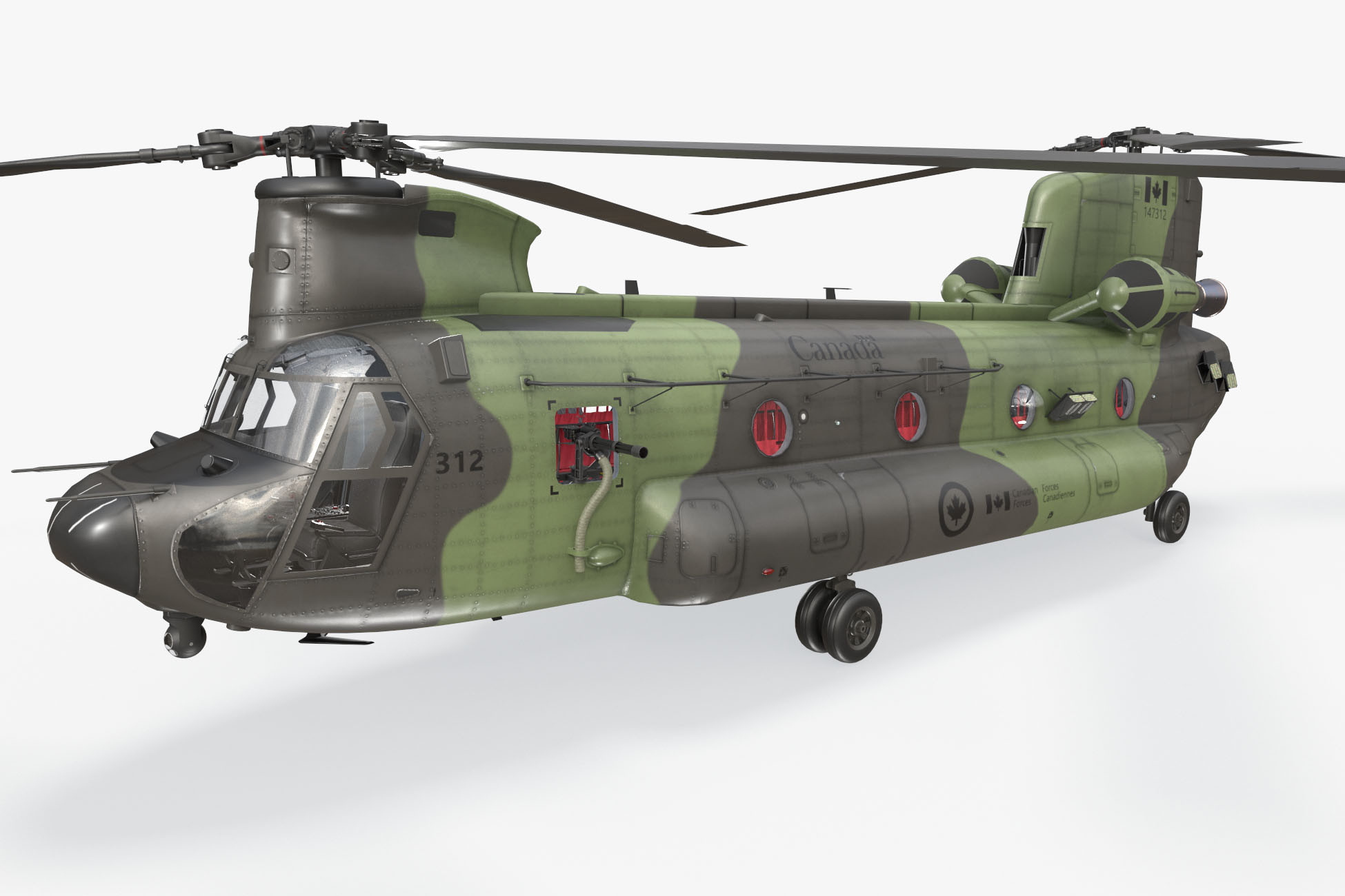 CH-47 Chinook RCAF Static | 3D Air | Unity Asset Store