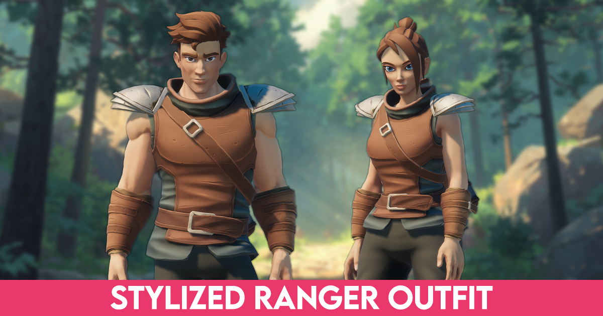 Stylized Medieval Ranger Outfit | 3D Humanoids | Unity Asset Store