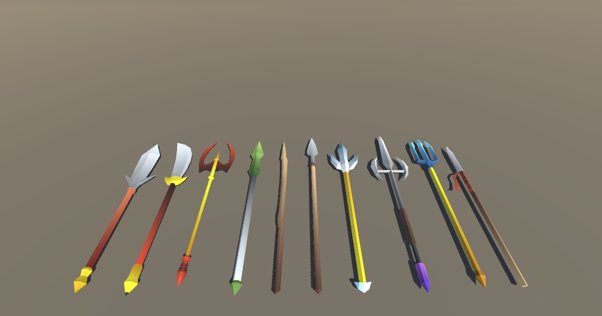 Melee Weapon - Spear Pack | 3D Weapons | Unity Asset Store