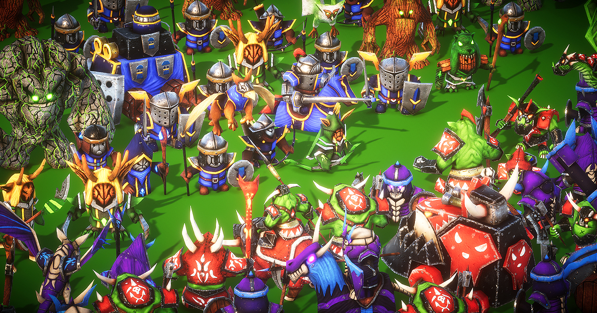 RTS Mini Legions Fantasy PBR | Characters | Unity Asset Store