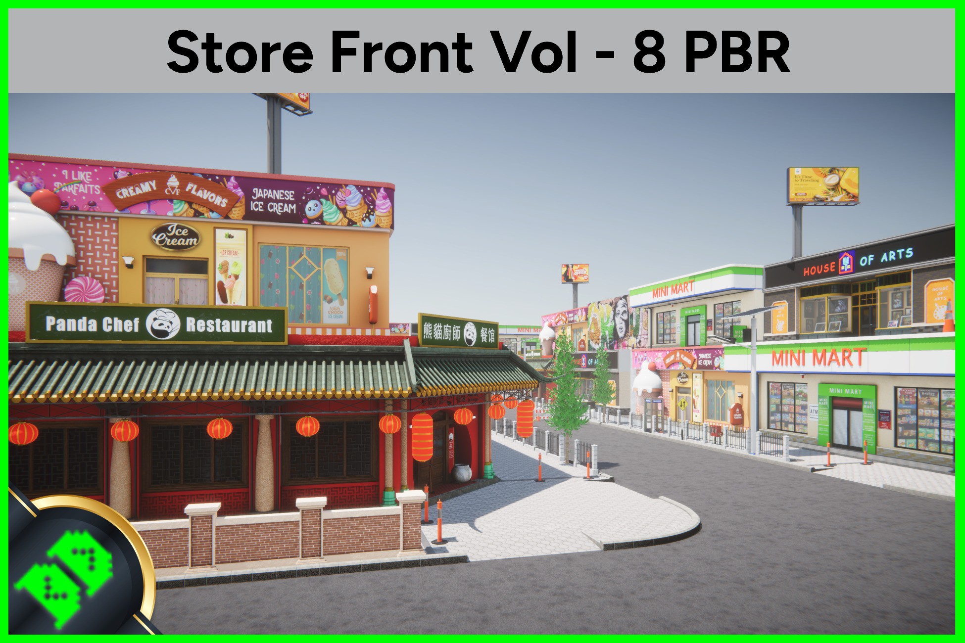 Store Front Vol - 8 PBR | 3D Landscapes | Unity Asset Store