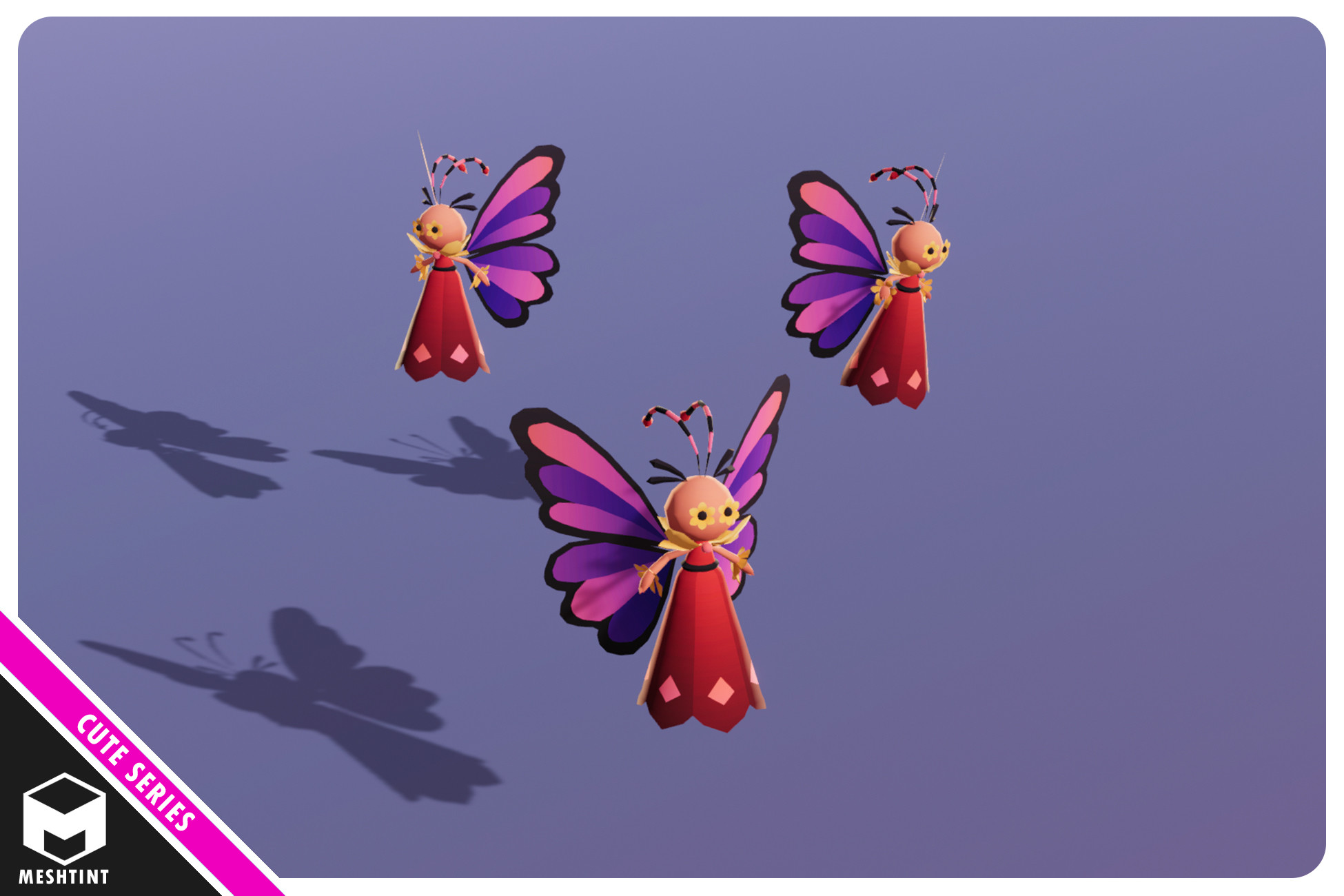 Butterfly Pixie Cute Series | Characters | Unity Asset Store