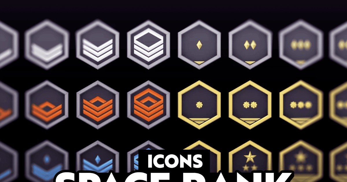 2D Icons - Space Rank | 2D Icons | Unity Asset Store