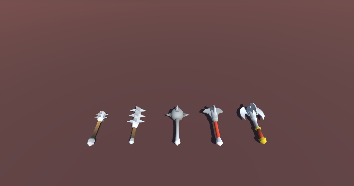 Melee Weapon - Mace Pack | 3D Weapons | Unity Asset Store
