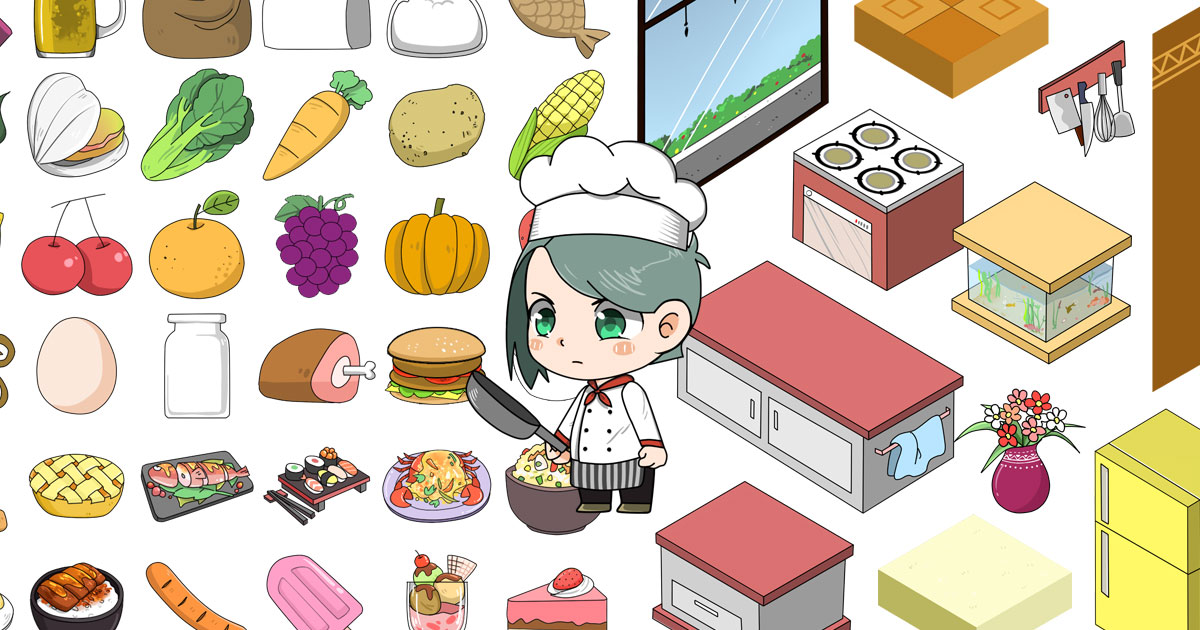 2D Restaurant Bundle | 2D Textures & Materials | Unity Asset Store
