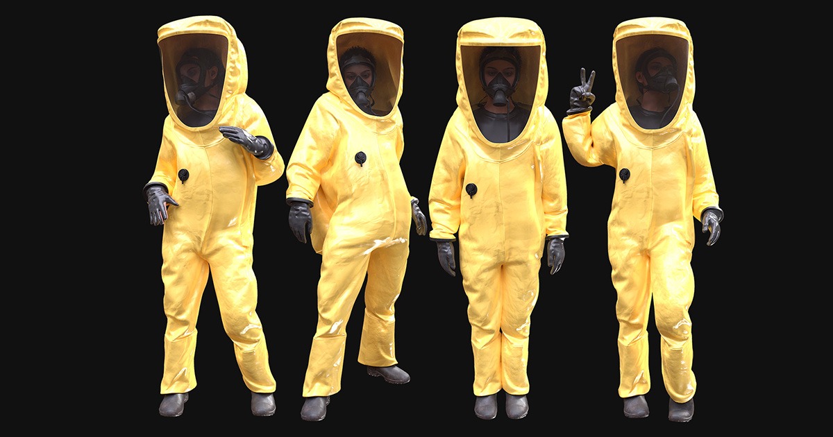 Woman in Hazmat Suit - Rigged | 3D Characters | Unity Asset Store