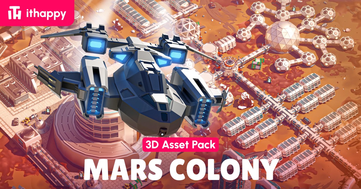 Mars Colony - Low Poly 3D Models Pack | 3D Sci-Fi | Unity Asset Store