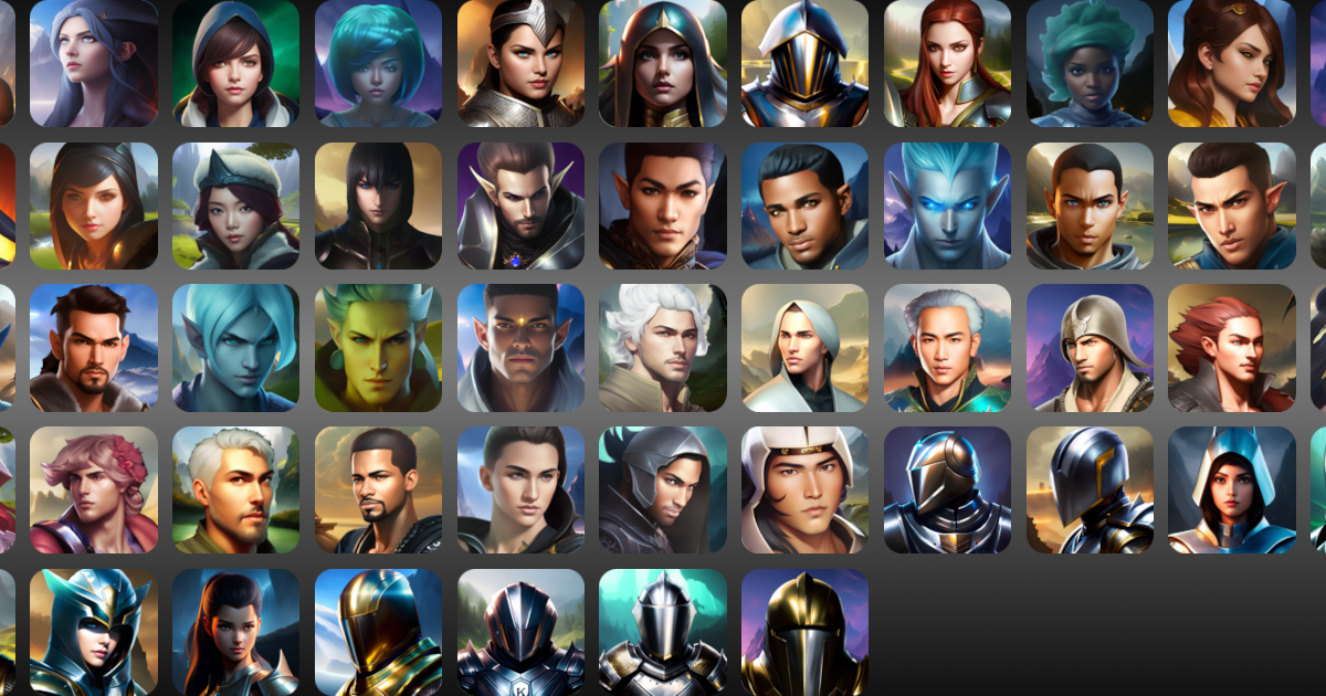 60+ Free Character Portraits With Modular Background | 2D Icons | Unity ...