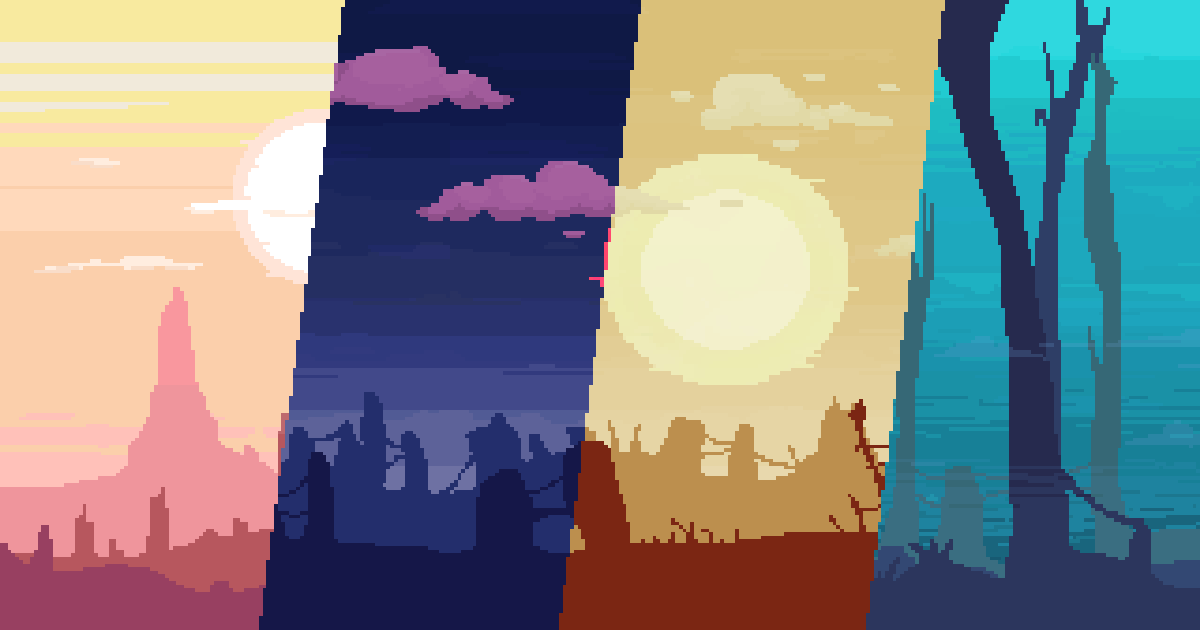 12 Parallax Pixel Art Background Pack #3 | 2D 材质与材料 | Unity Asset Store