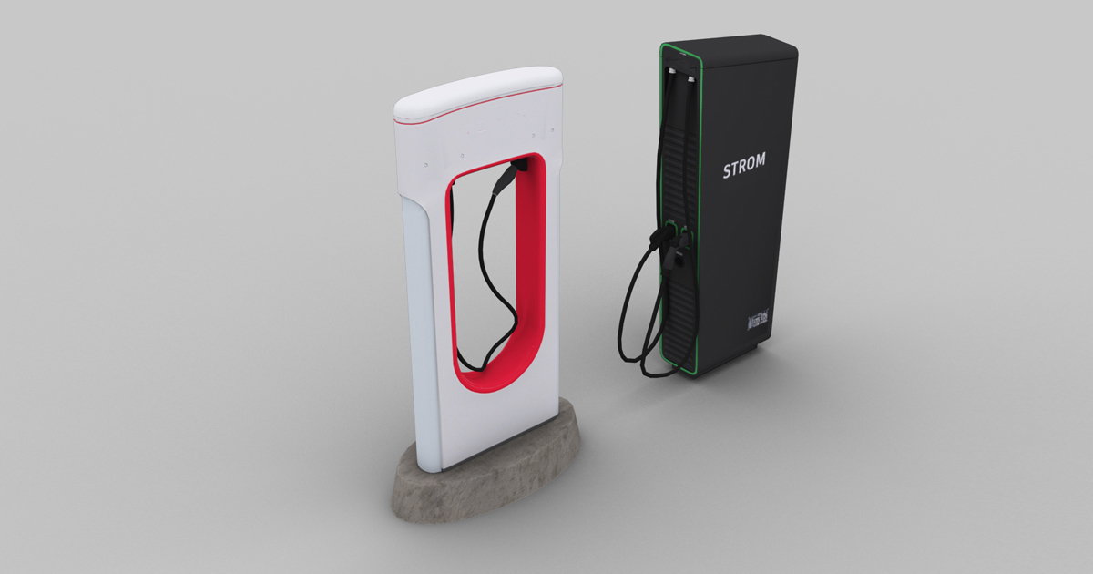 Electric Vehicle Chargers Pack 1 | 3D 도시 | Unity Asset Store