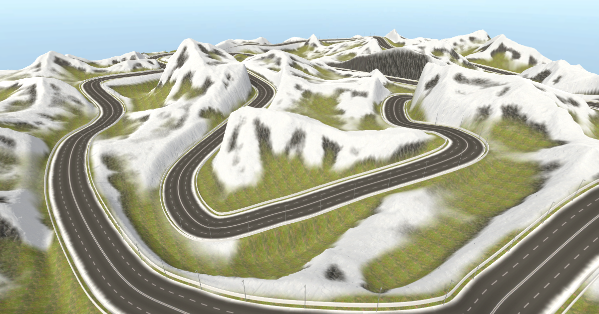 Mountain race tracks | 3D Landscapes | Unity Asset Store