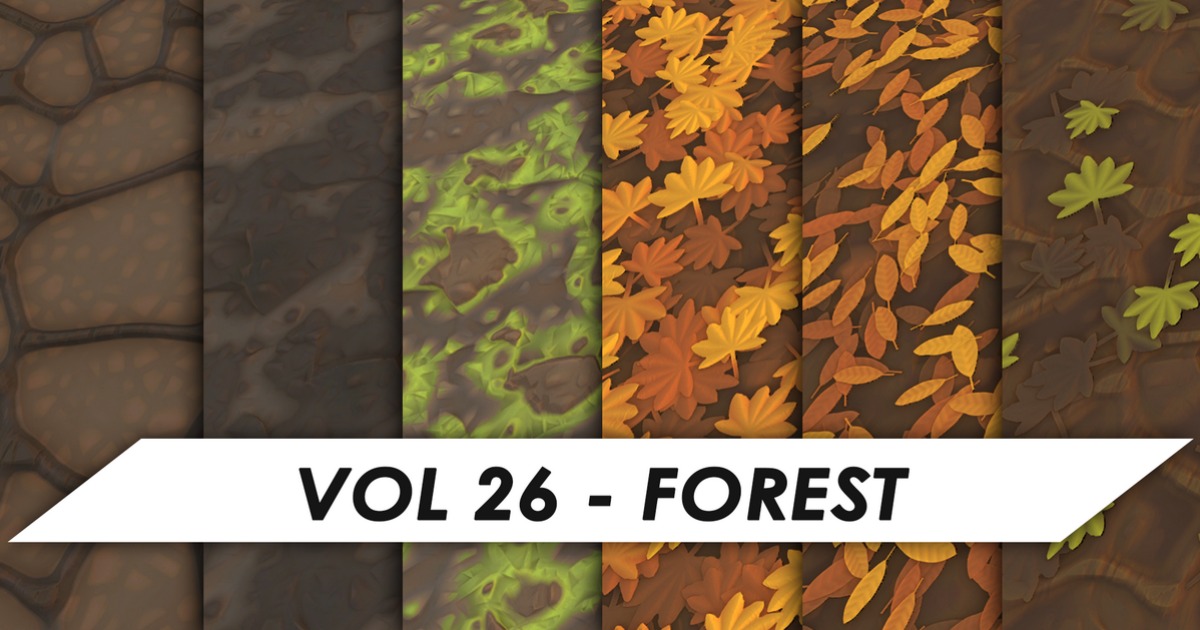 Hand Painted Textures - Vol 26 - Forest | 2D Textures & Materials ...