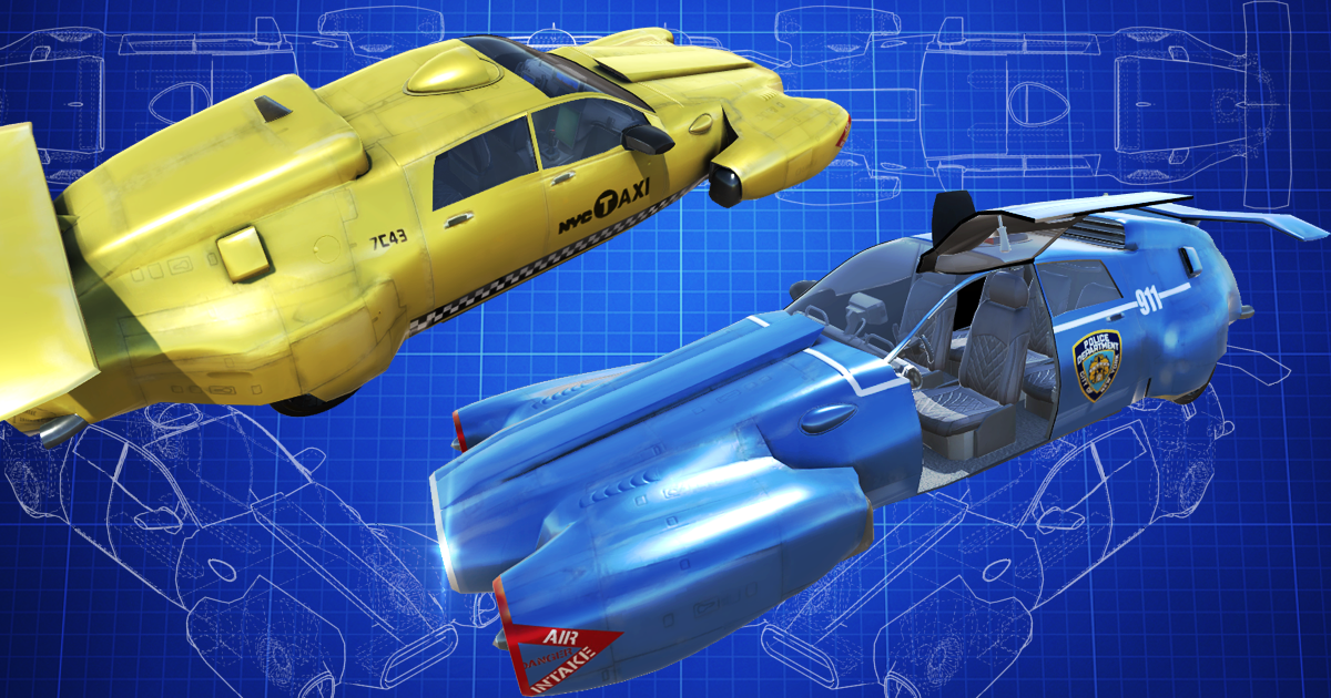 Cyberpunk Flying Car | 3D Air | Unity Asset Store