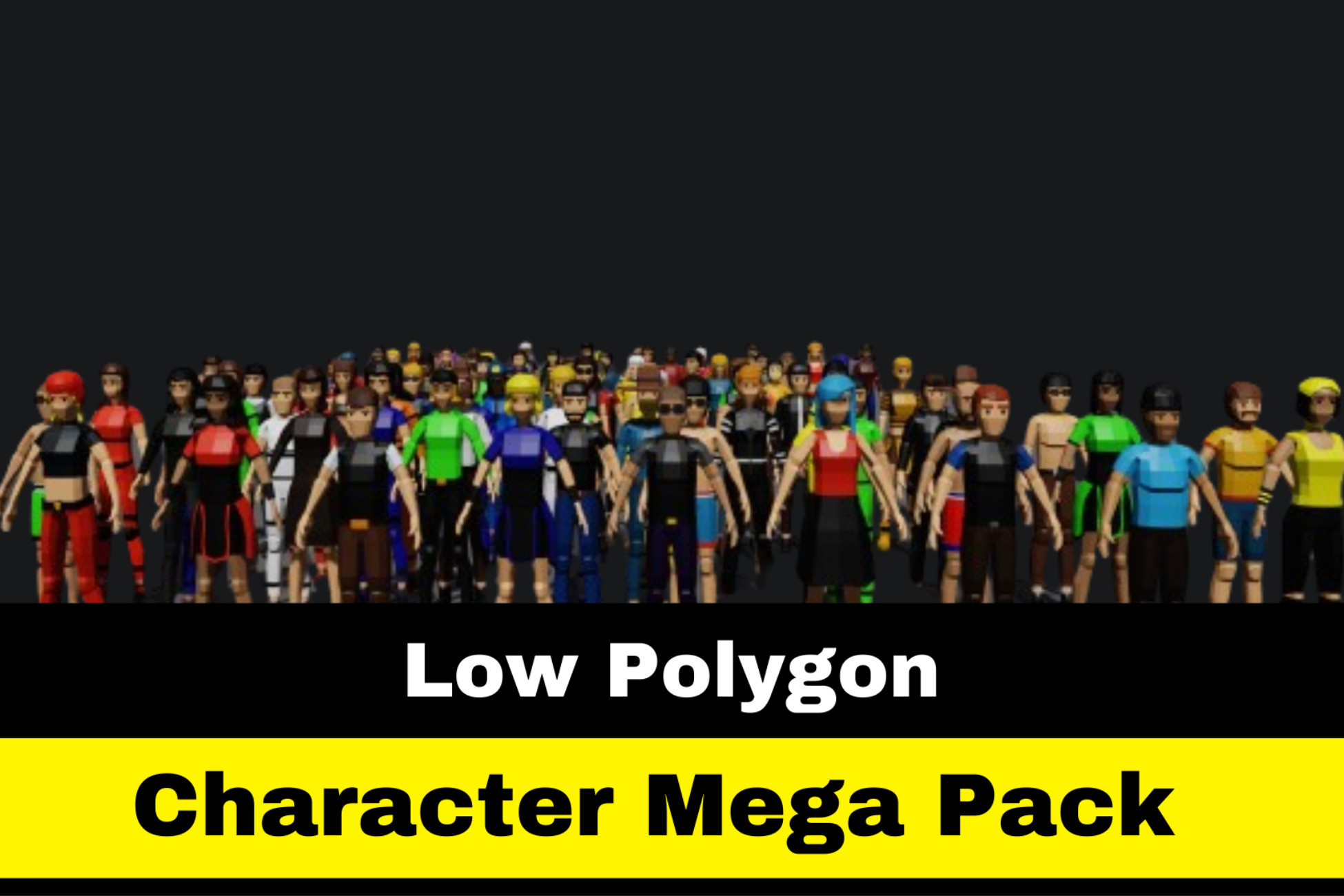 Low Polygon Character Mega Bundle | Characters | Unity Asset Store