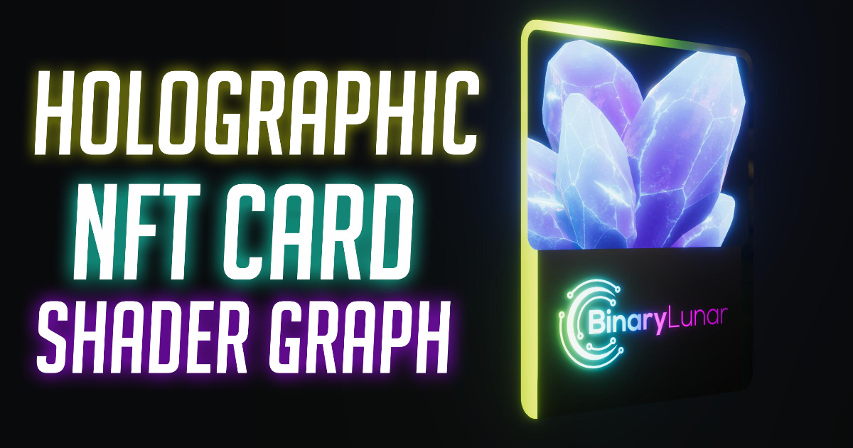 3D Holographic NFT Card Template | VFX Shaders | Unity Asset Store