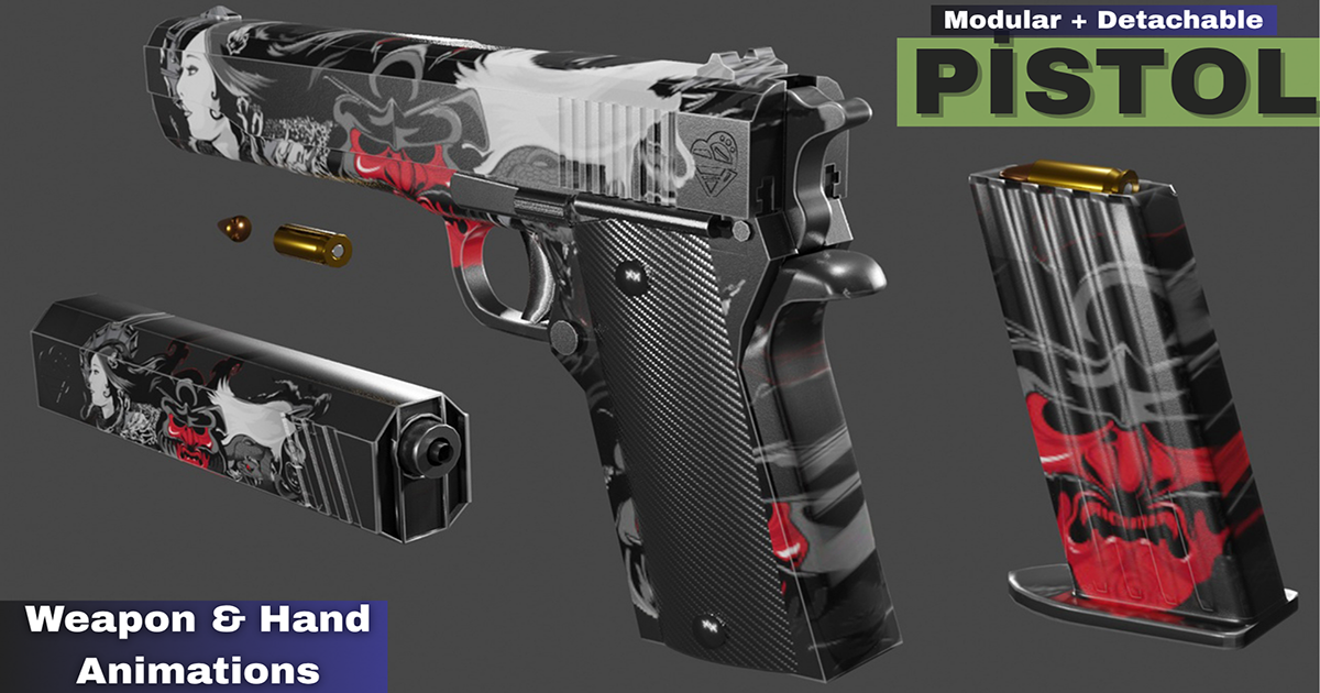 Pistol Gun (Fps-Tps) | 3D Guns | Unity Asset Store