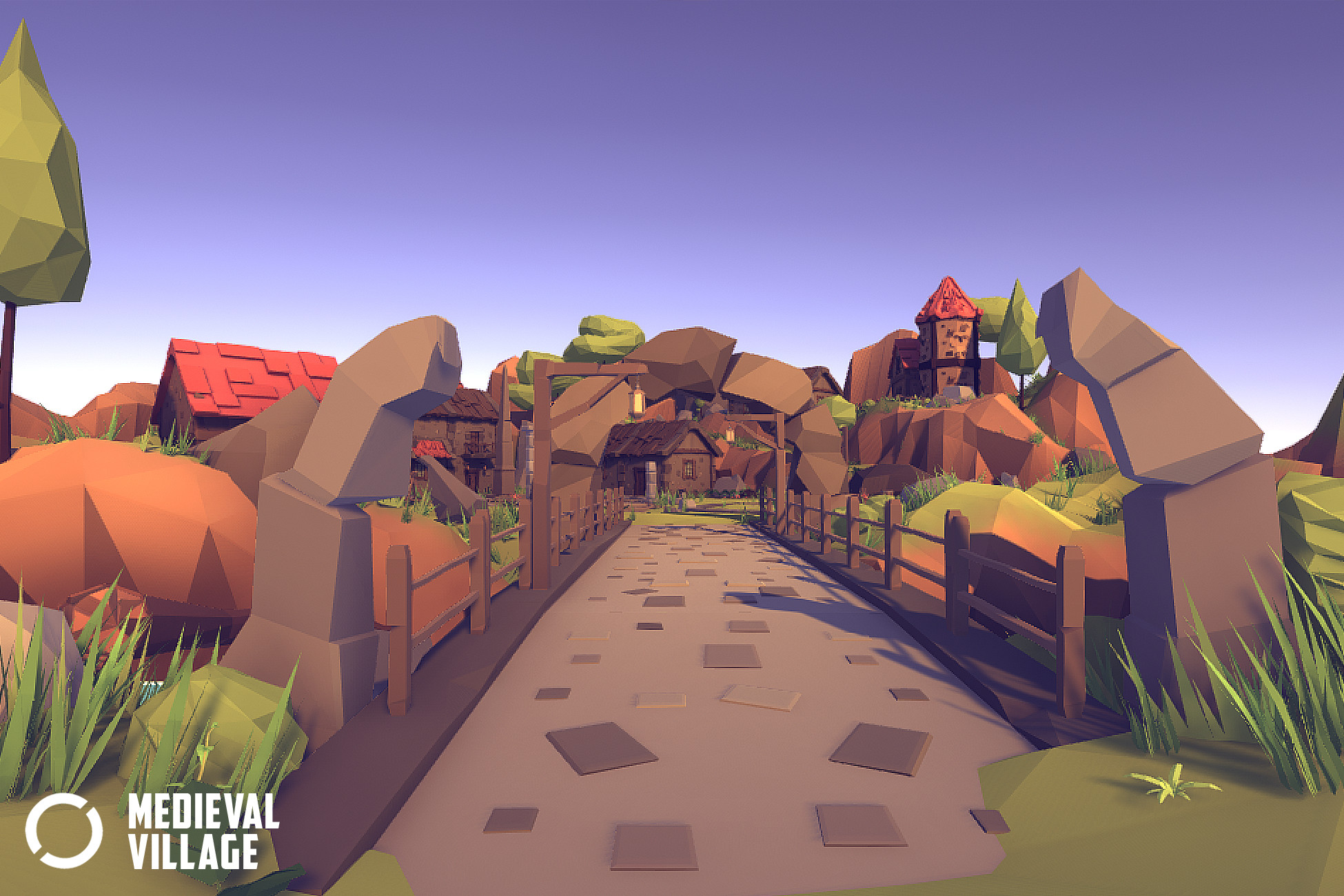 Medieval Village Modular Poly Pack by Polyzero