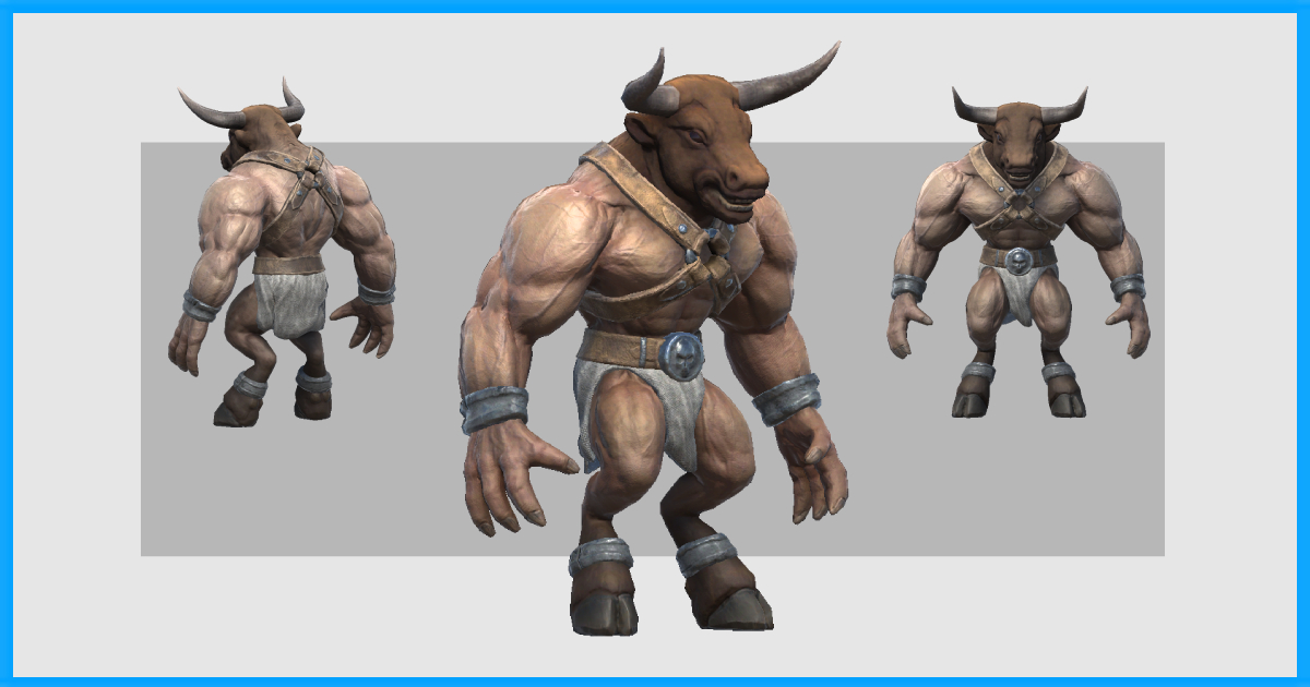 Minotaur: Animated 3D Character | 3D 生物 | Unity Asset Store