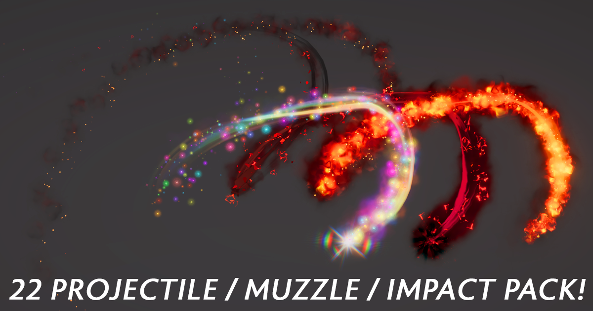 Stylized Toon Projectiles & Hits ☄ Volume 2 | Spells | Unity Asset Store