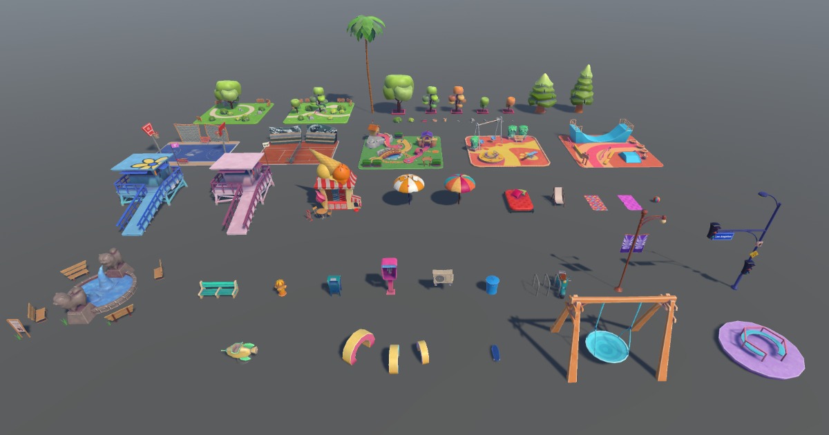 Cartoon Pack - Urban Props | 3D Urban | Unity Asset Store