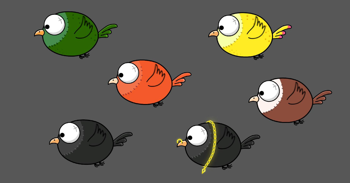 Cute Birds 2D - #1 | 2D Characters | Unity Asset Store