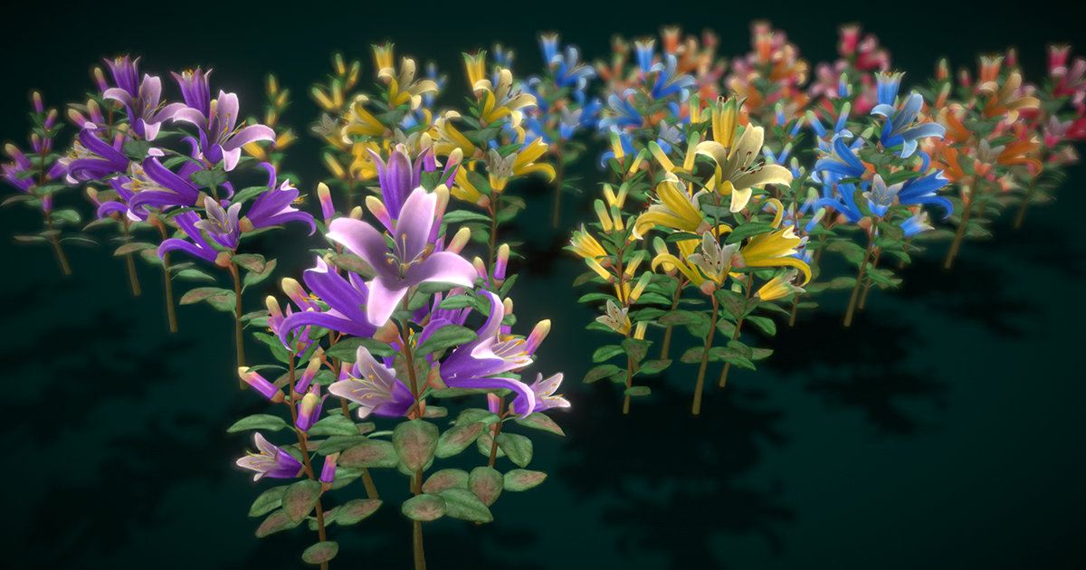 Flower Correa Reflexa | 3D Flowers | Unity Asset Store