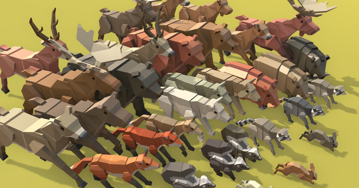 Simple Forest Animals - Cartoon Assets | 3D Animals | Unity Asset Store