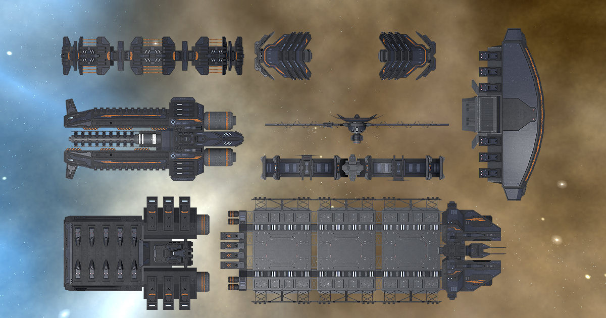 2D Space Structures Collection | 2D Environments | Unity Asset Store