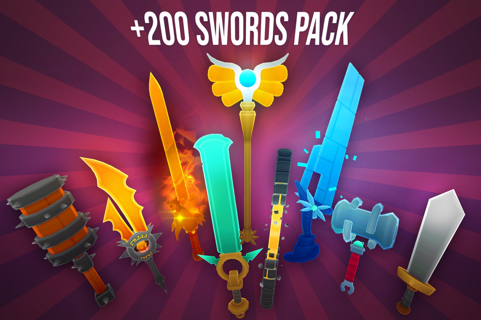 ⚔Swords MegaPack +200 Swords⚔ | 3D Weapons | Unity Asset Store