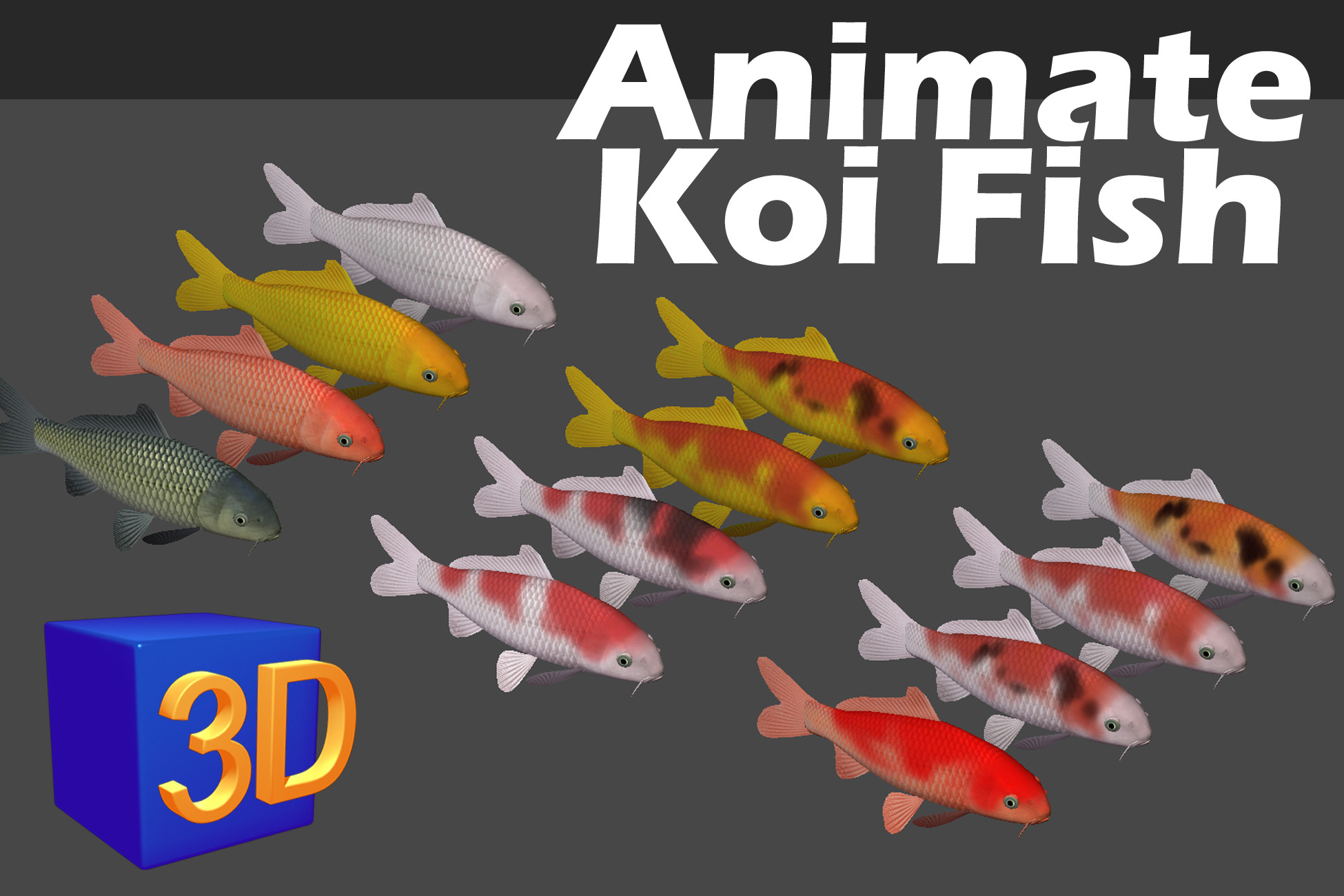 3D Animate Koi Fish | Characters | Unity Asset Store