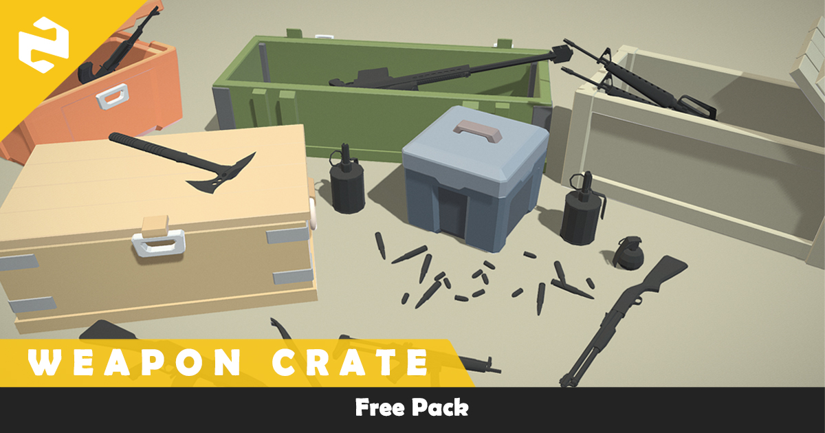 Free Pack - Weapon Crate | 3D 무기 | Unity Asset Store