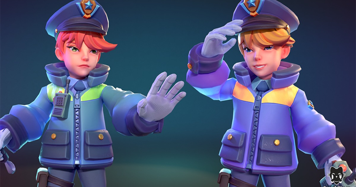 Stylized Character (Star Patrol Officer Pix) | 3D Characters | Unity ...