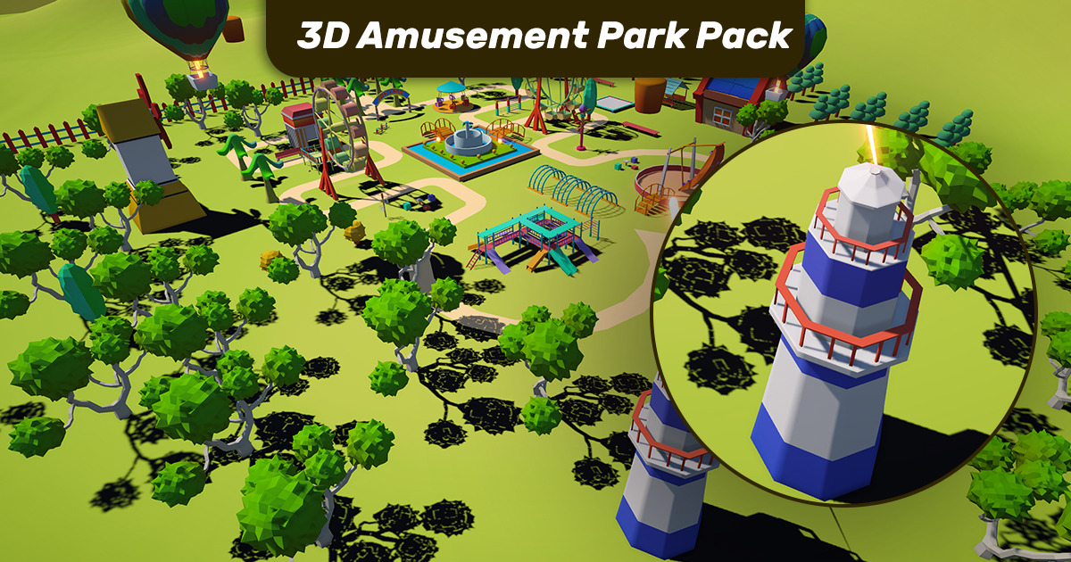 3D Amusement Park Props Pack | 3D Fantasy | Unity Asset Store