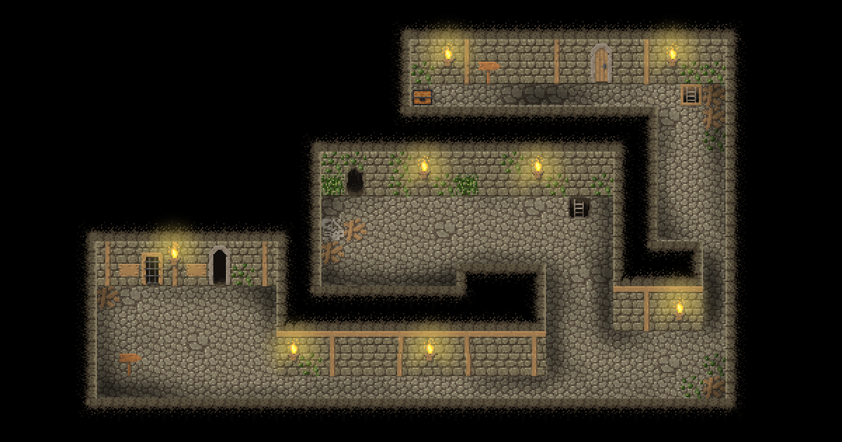 Dark Dungeons Pixelart Tileset | 2D Environments | Unity Asset Store