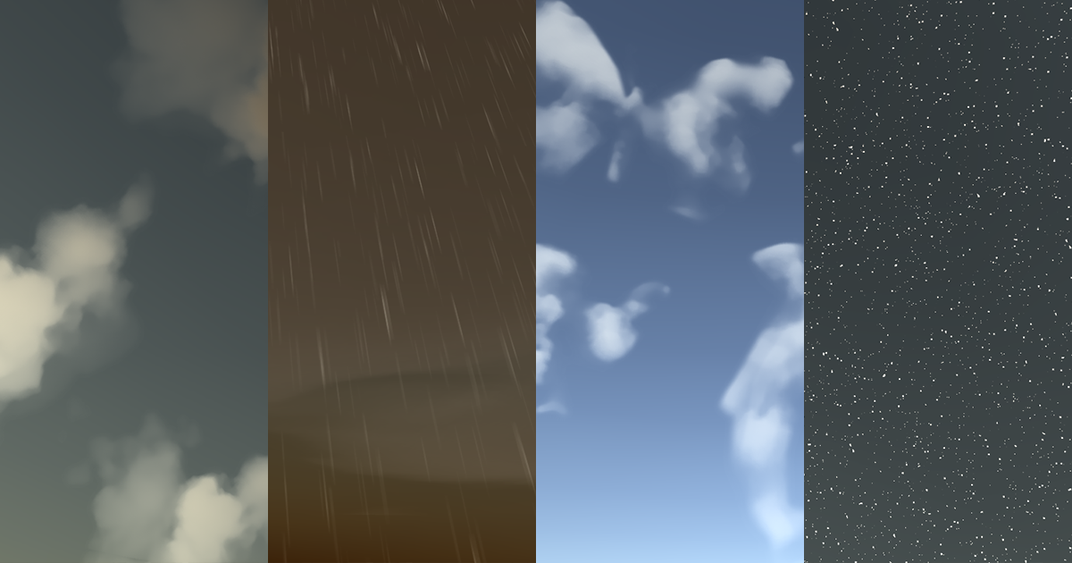 Height Cloud Textures | 2D Nature | Unity Asset Store