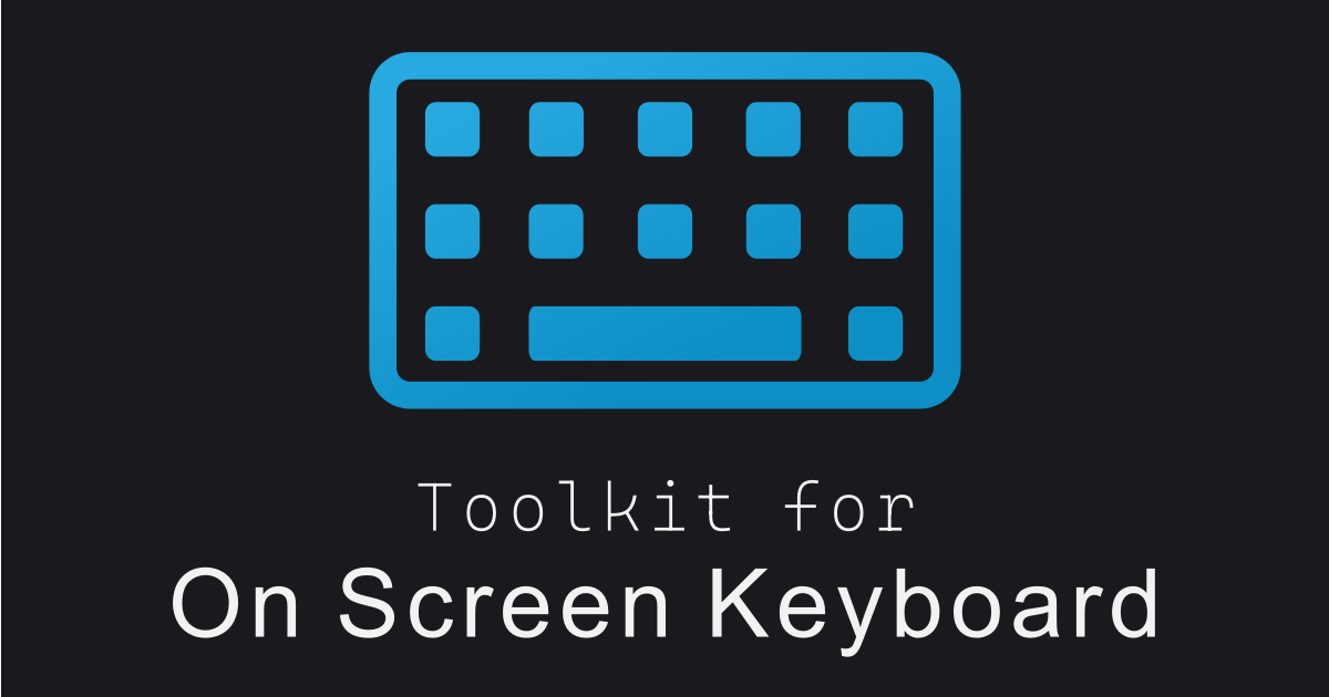Toolkit for On-Screen Keyboard 2026 | 2D GUI | Unity Asset Store
