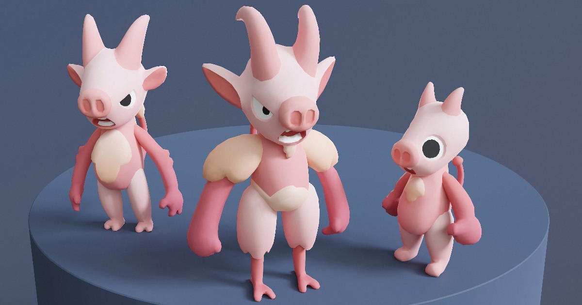 Cartoon Characters - Imp Warriors | 3D Creatures | Unity Asset Store