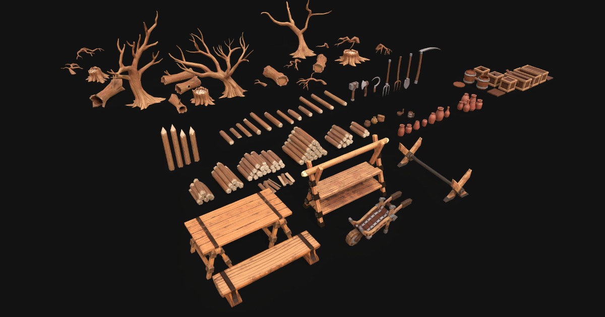 Mobile Village Props | 3D Exterior | Unity Asset Store