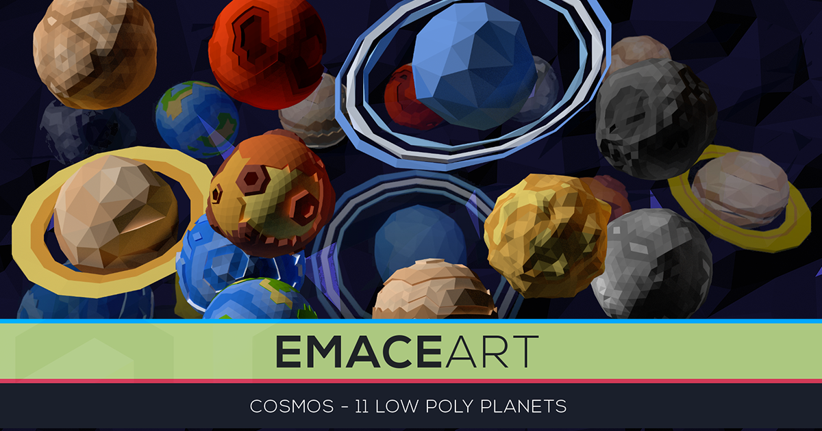 Low Poly Cosmos Project - Planets | 3D Sci-Fi | Unity Asset Store