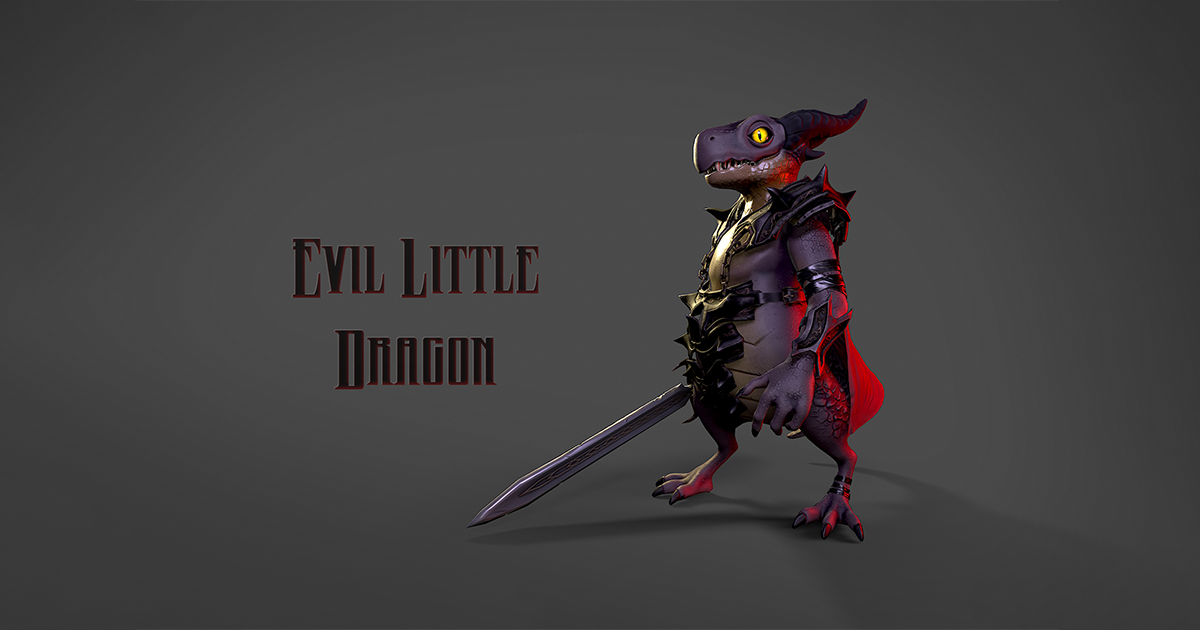 Little Evil Dragon | 3D Creatures | Unity Asset Store