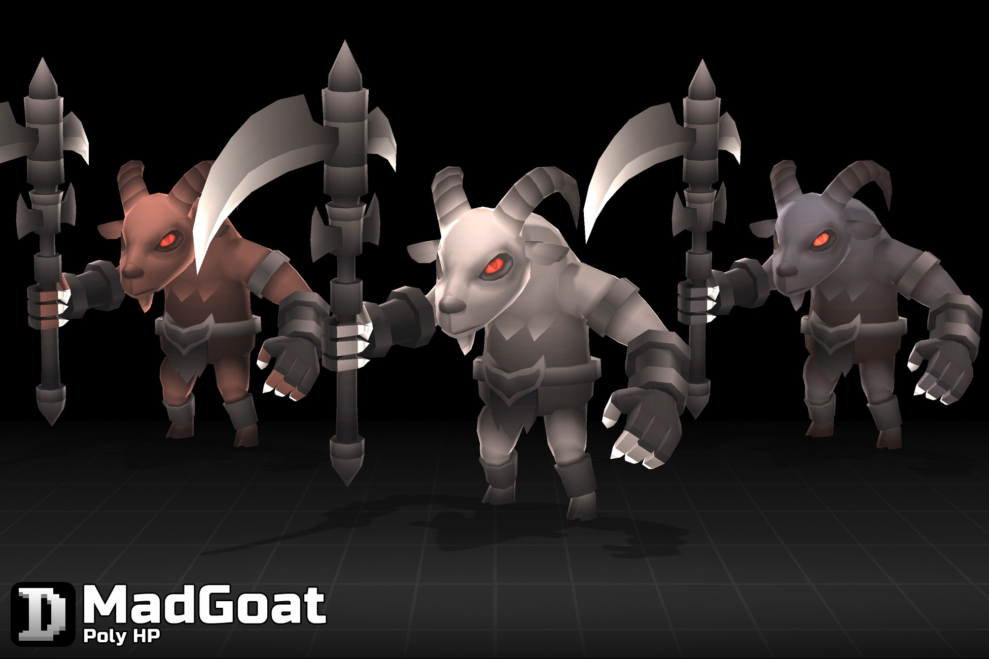 Poly HP - MadGoat | 3D Creatures | Unity Asset Store