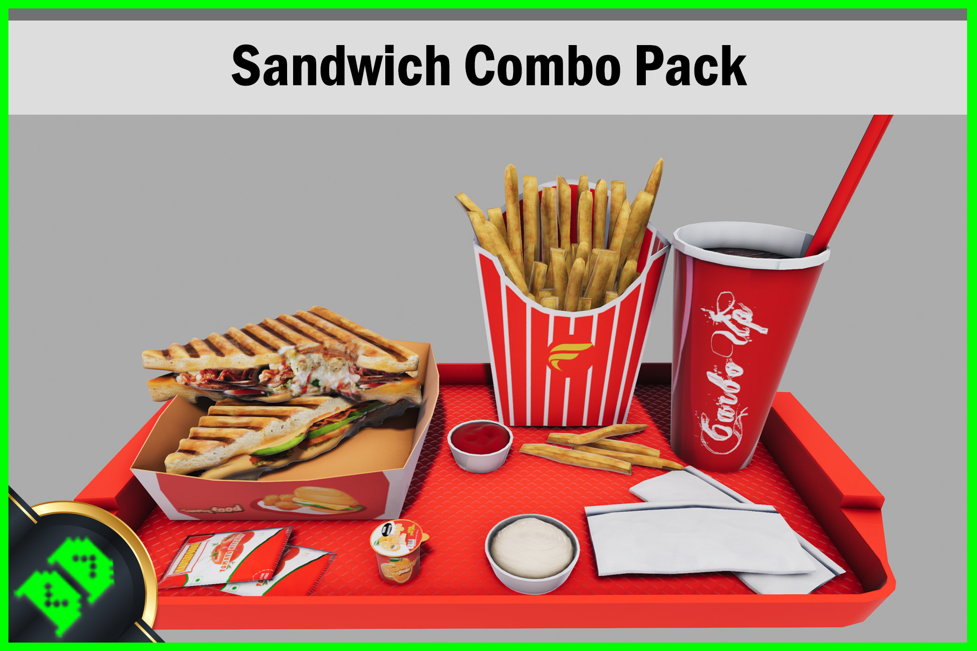 Sandwich Combo Pack | 3D Food | Unity Asset Store