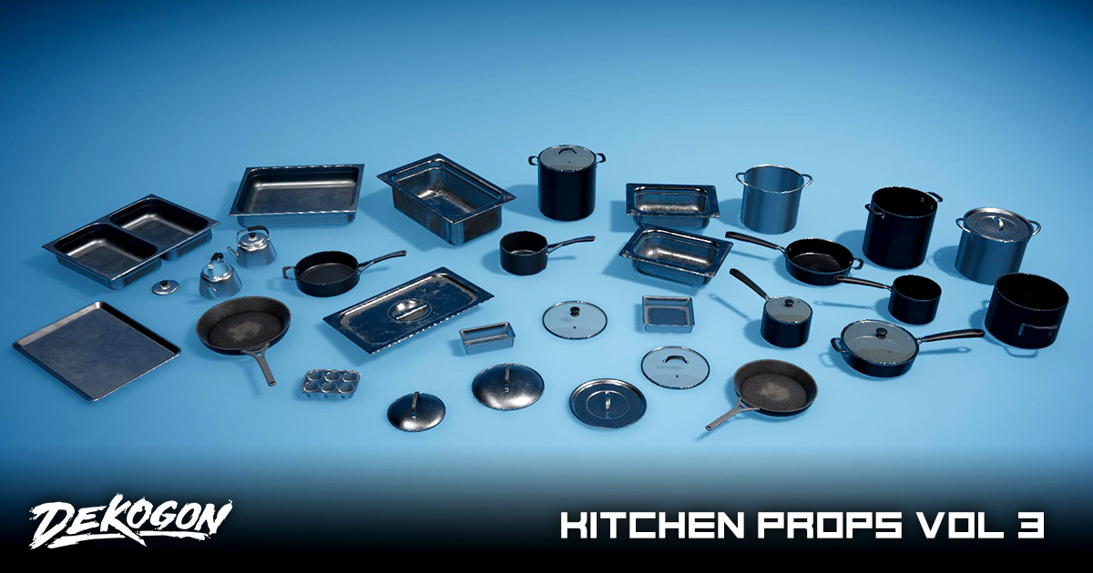 Kitchen Props - VOL.3 | 3D Props | Unity Asset Store
